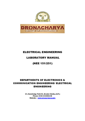 283 EEM LAb manual-madhab pdf Electrical Power Practicals - CET, BPUT Electrical & Electronics ...