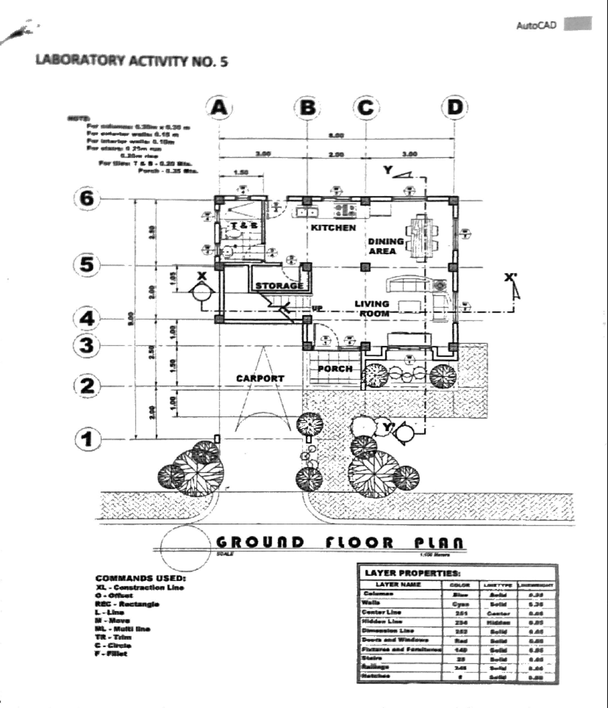 Floor plan Design 1 in Autocad - Electrical Engineering - NVSU - Studocu