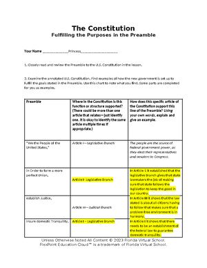 The legislative branch assignment template - The Legislative Branch ...