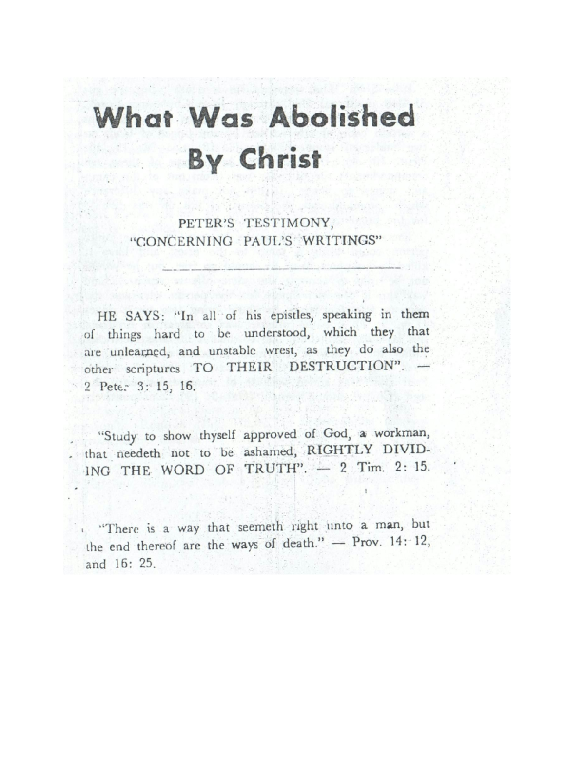 What Was Abolished By Christ - computer science - Studocu