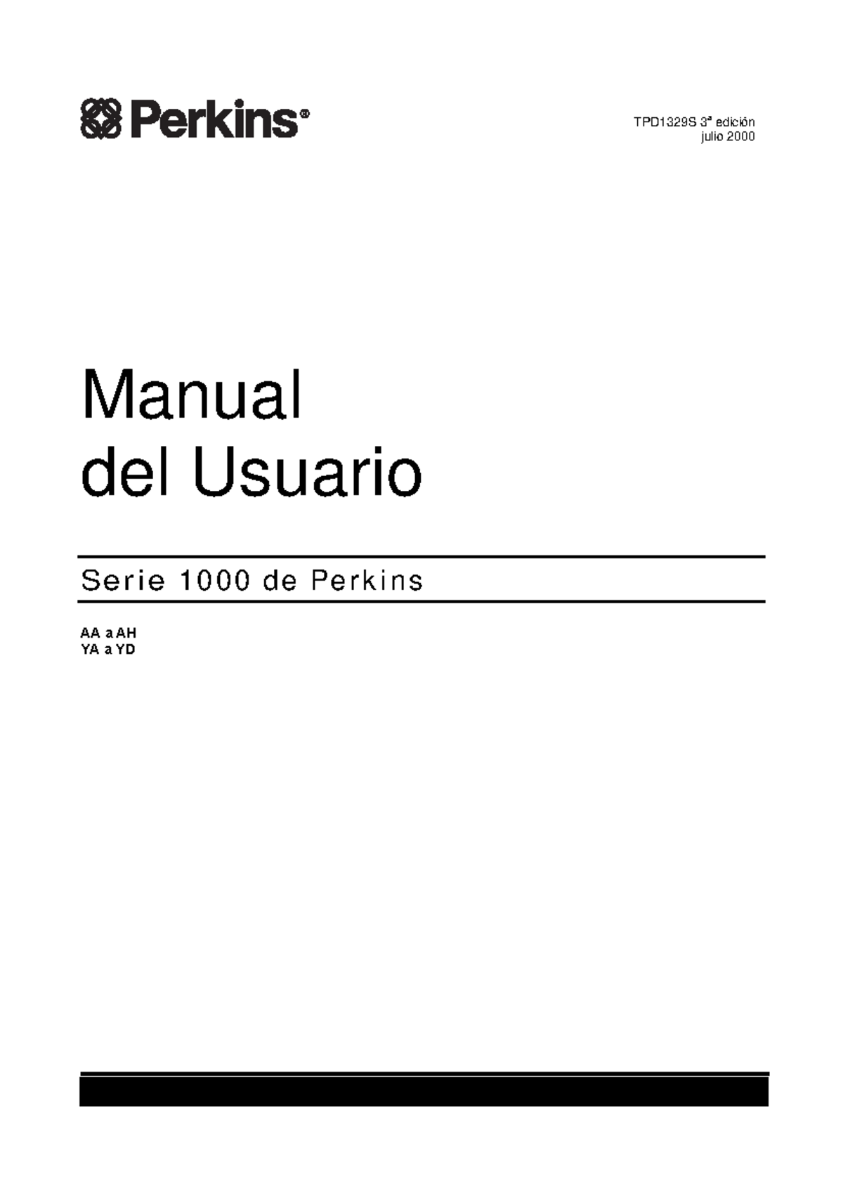Manual de generador perkins - TPD1329S 3a edición julio 2000 Manual del ...