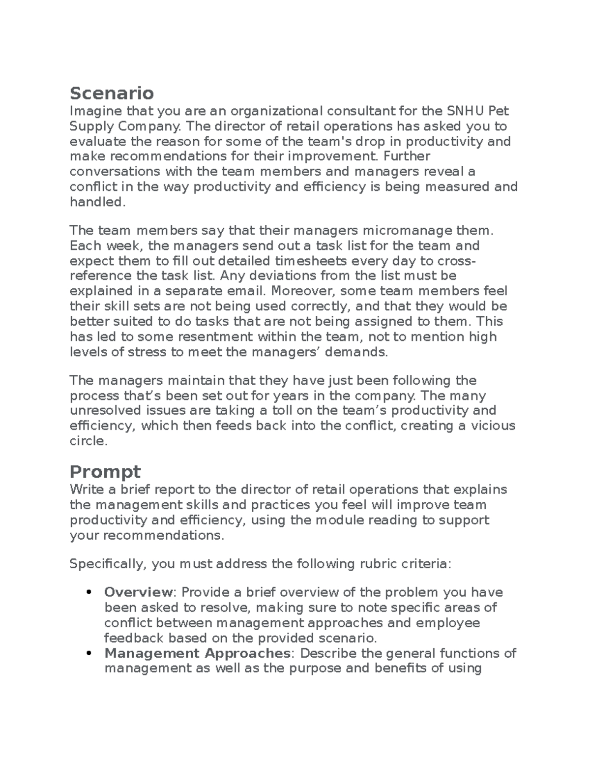 Module 2 Assignment - Business reccomendations - Scenario Imagine that ...