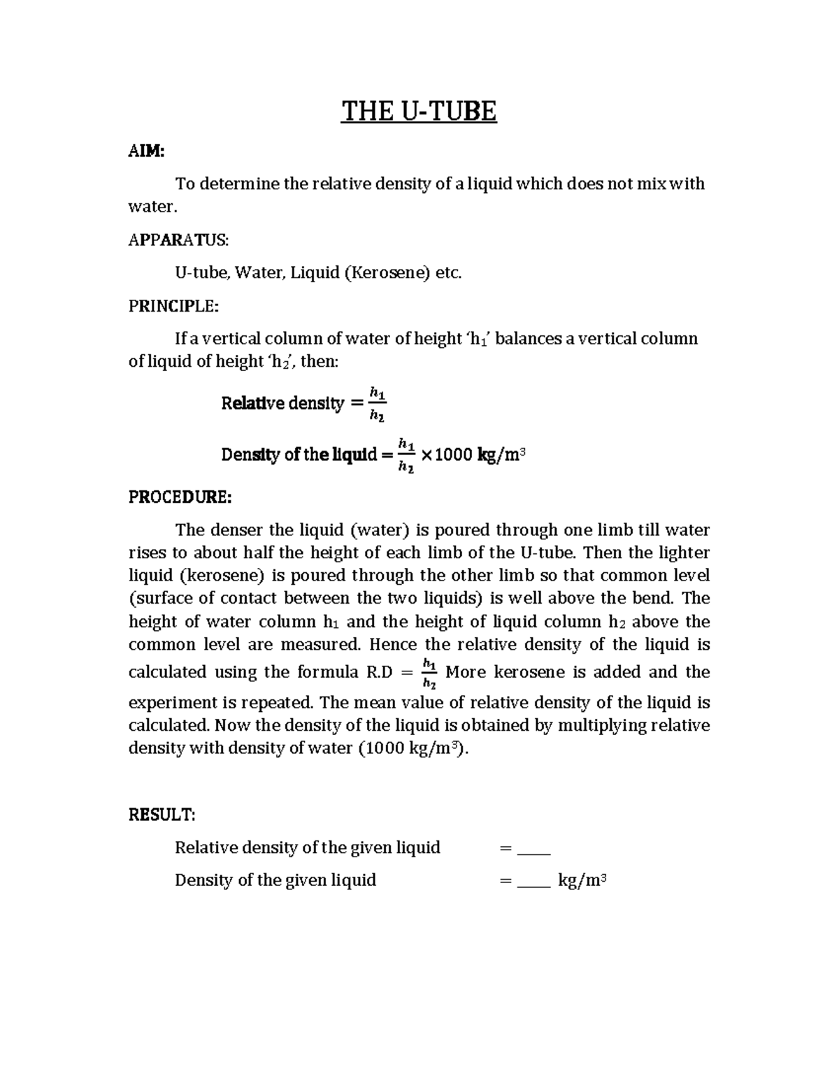 09 U- Tube - Revision 2021 - THE UTHE UTHE UTHE U-TUBETUBETUBETUBE AIM ...
