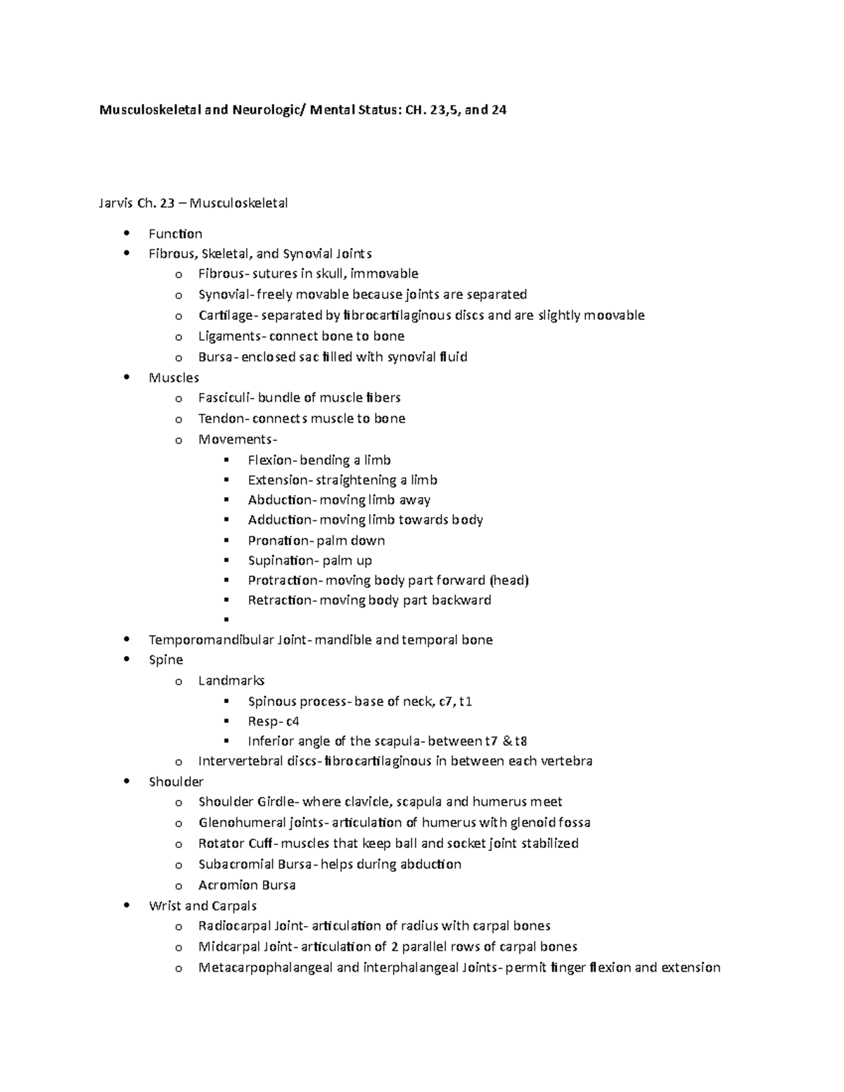 Ati Musculoskeletal And Neurological