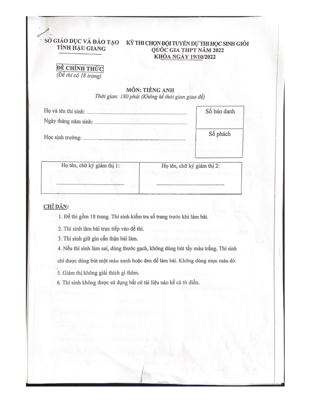 SO GIÃO DUC VÀ DÃO TAO KY THI CHON DOI Tuyén DU' THI HOC SINH GIÓI - 전자회로 옴의법칙 - Studocu