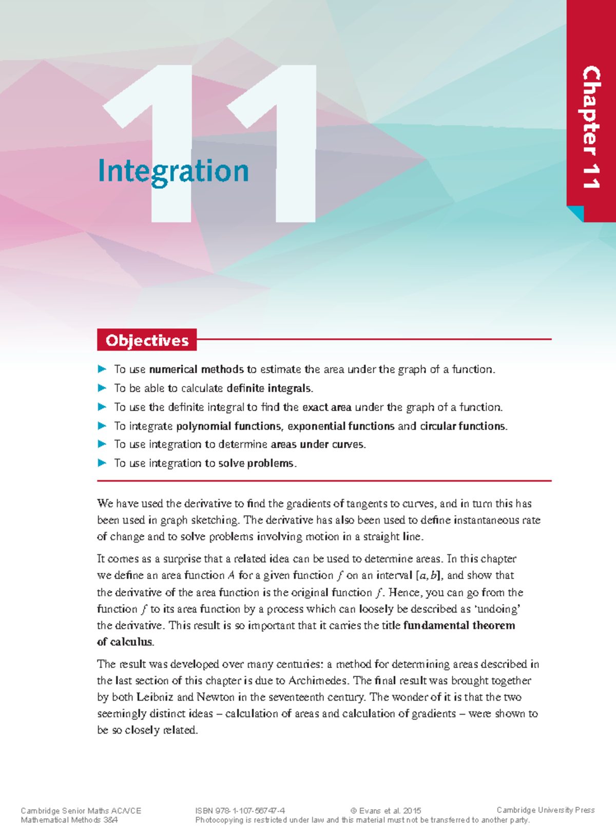 Chapter-11-Integration - Chapter 11 11 Integration To use numerical ...