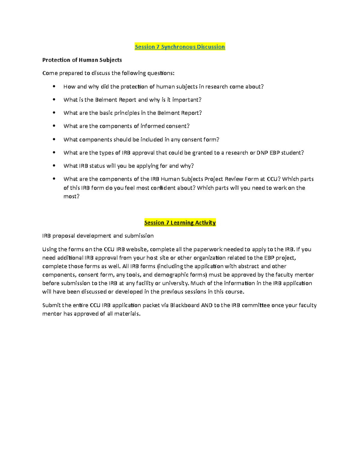 Session 7 Synchronous Discussion - Session 7 Synchronous Discussion ...