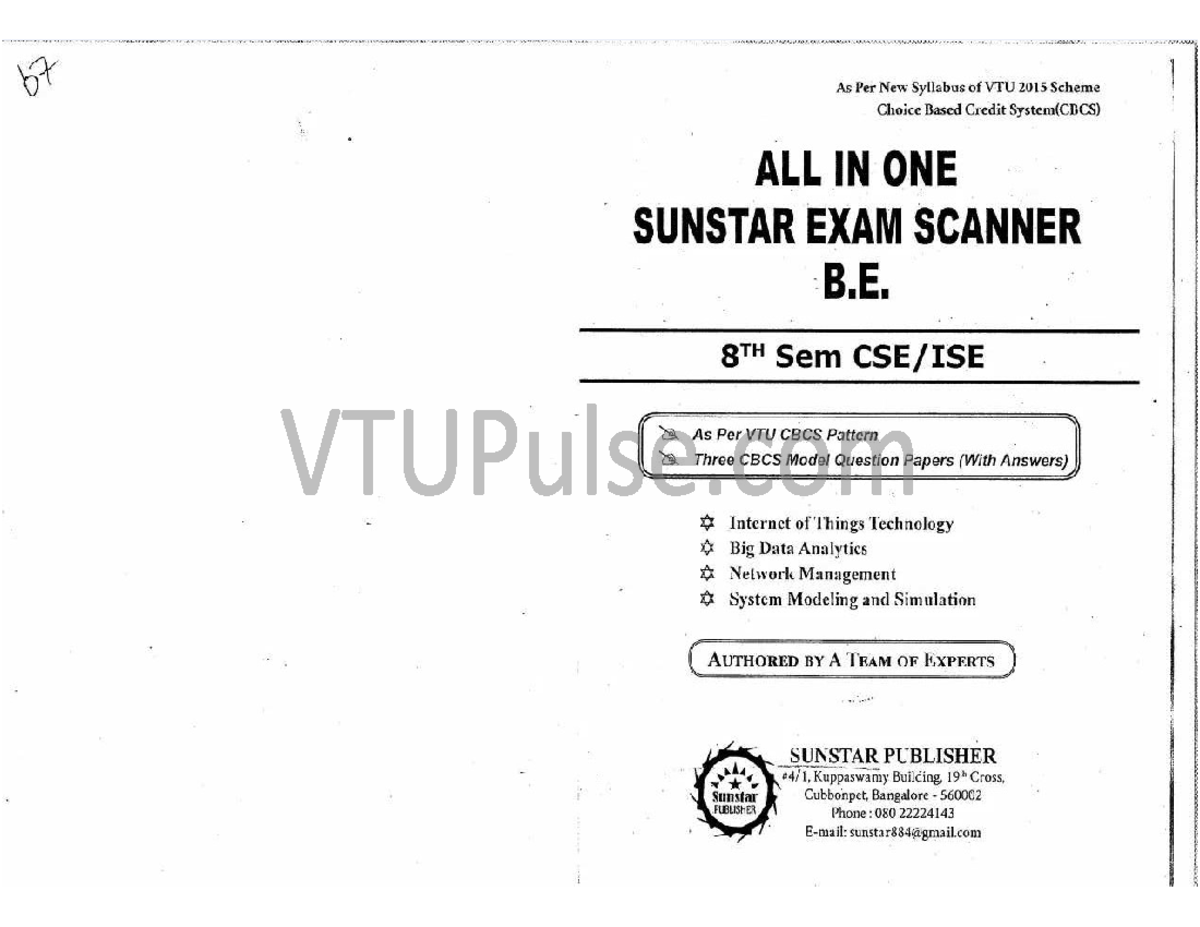 IOT Scanner Book - b7 As Per New Syllabus of VTU 2015 Scheme Choice ...