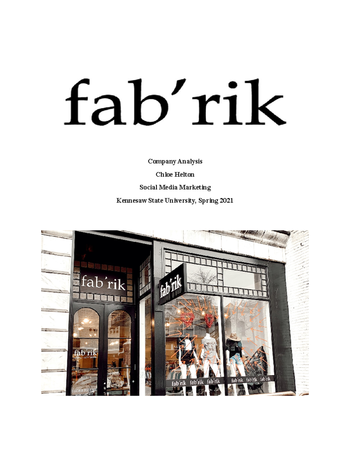 Company analysis paper - Company Analysis Chloe Helton Social Media ...