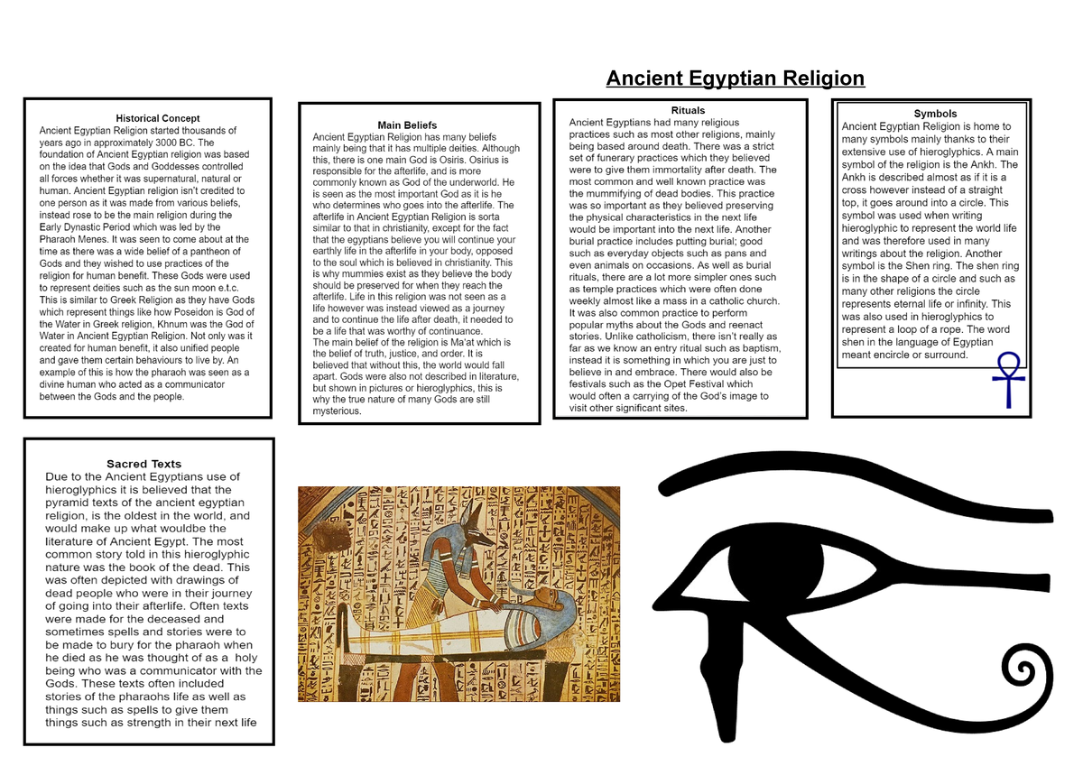 Ancient Egyptian Religion - Studocu