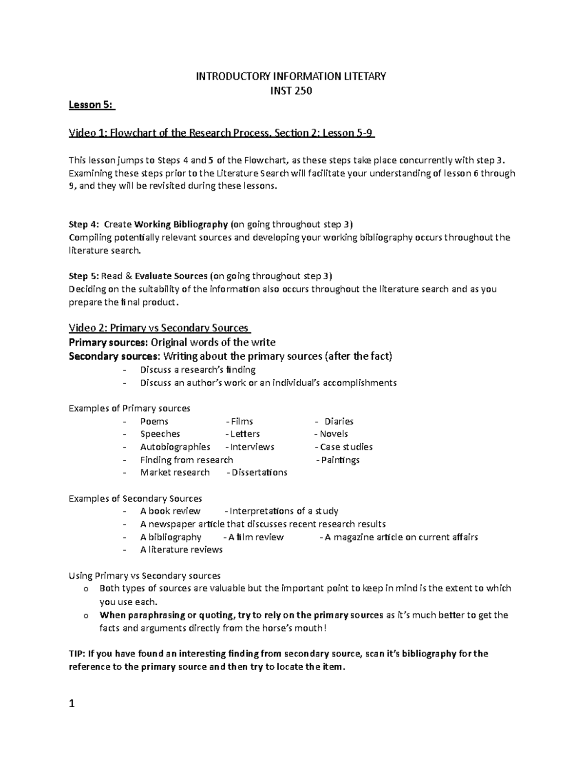 Introductory Information Litetary - INTRODUCTORY INFORMATION LITETARY ...