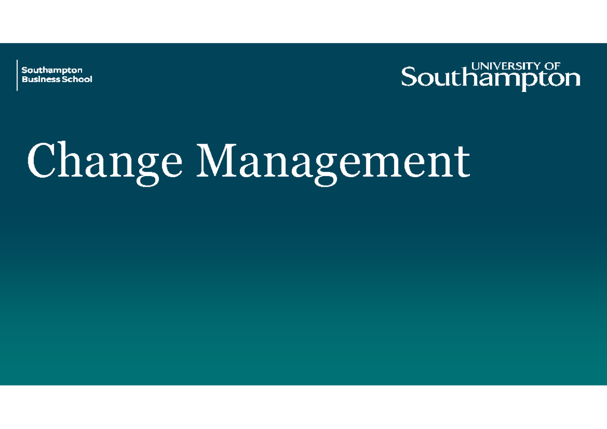 5 Intro to Mgt change resistance actual - Change Management WHAT ARE WE ...