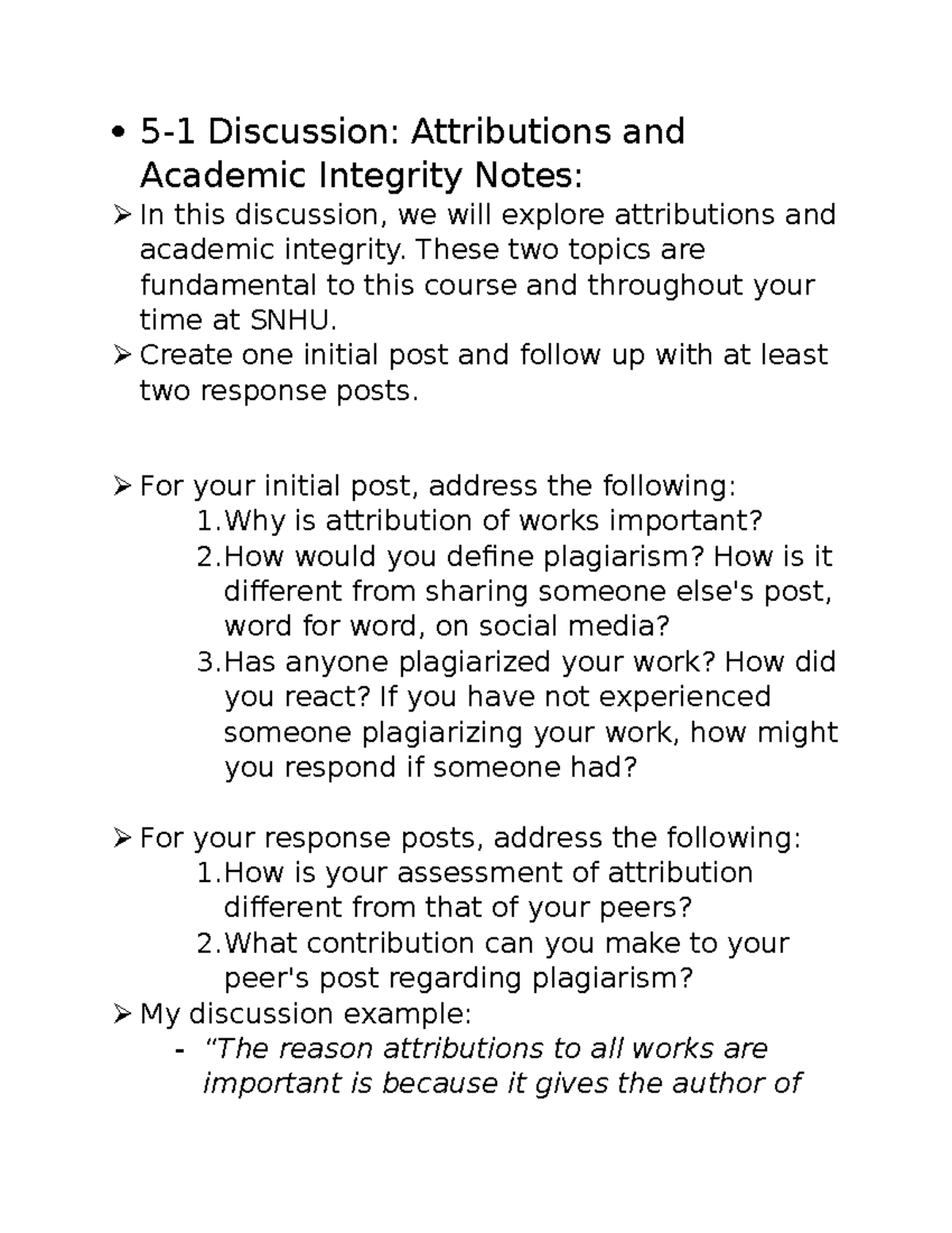 Module Five Assignment Notes perspectives in liberal arts - 5-1 ...