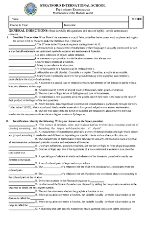 LAS MATH 1 Q2 W5y - Worksheet - 1 Learning Activity Sheets for ...