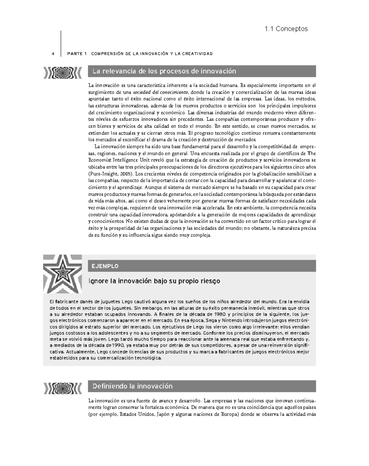 Lectura 1 semana 1. Generalidades de la Innovación - 4 PARTE 1 ...