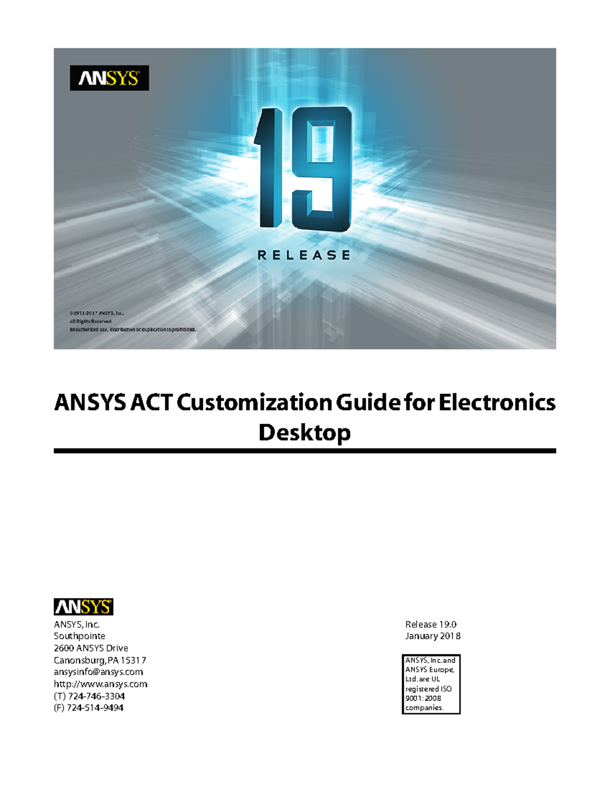 ACT Customization Guide for Electronics Desktop - ANSYS ACT ...