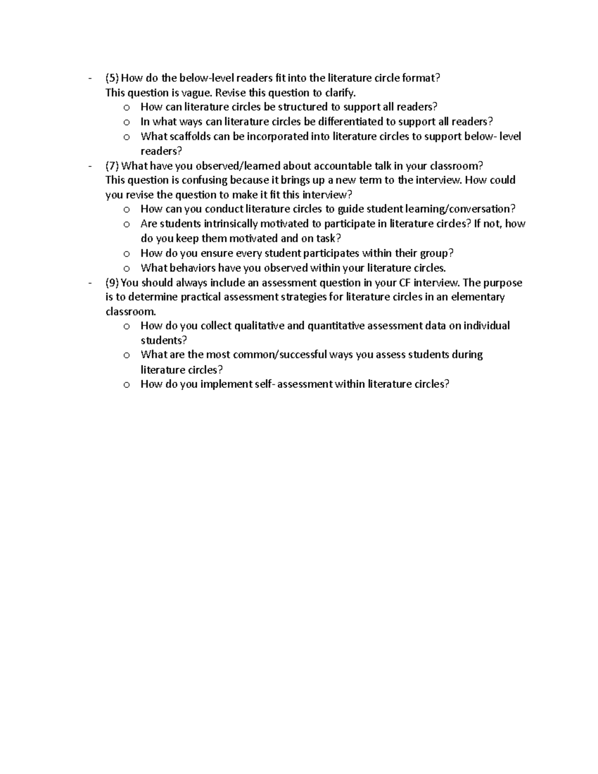 Developing clear and unbiased questions - (5) How do the below-level ...