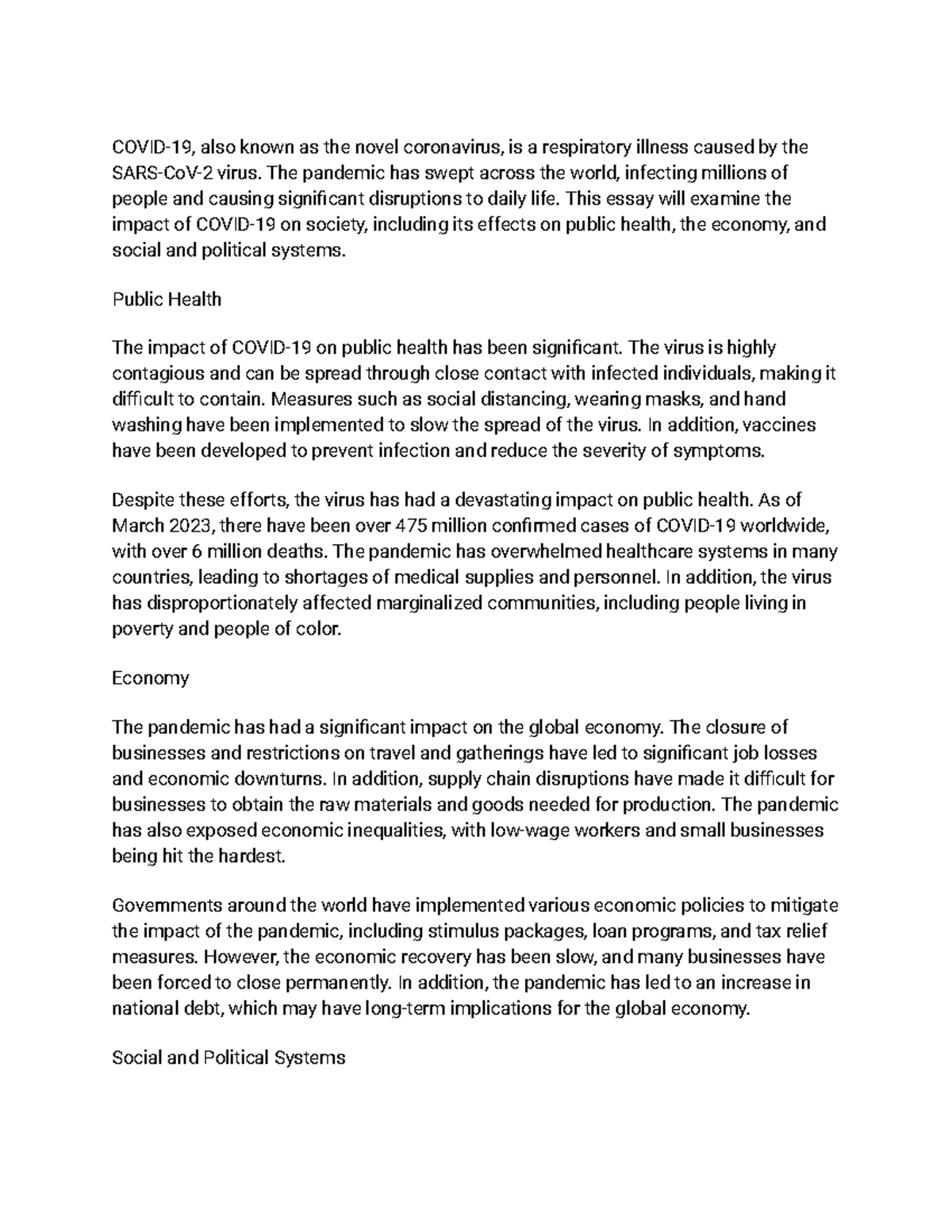 Covid-19 - Covid - COVID-19, also known as the novel coronavirus, is a ...