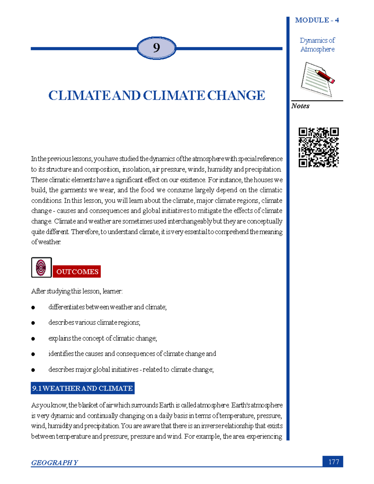 climate change and effects - 177 GEOGRAPHY Climate and Climate Change ...