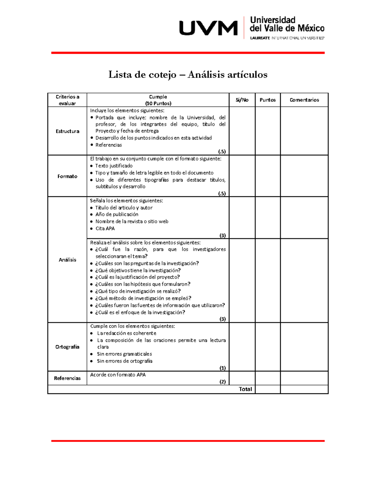 Lc Analisis Articulos Comportamiento Del Consumidor 1 Lista De Cotejo