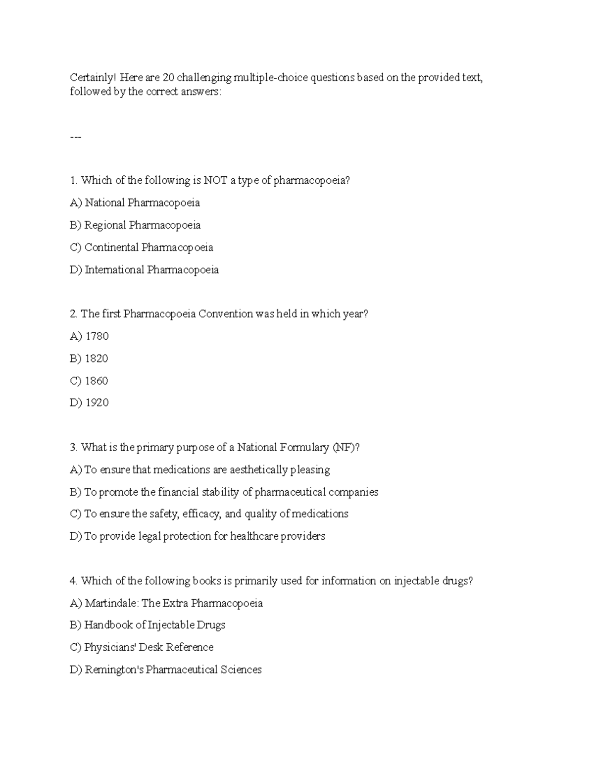Q12 - Question - Certainly! Here are 20 challenging multiple-choice ...