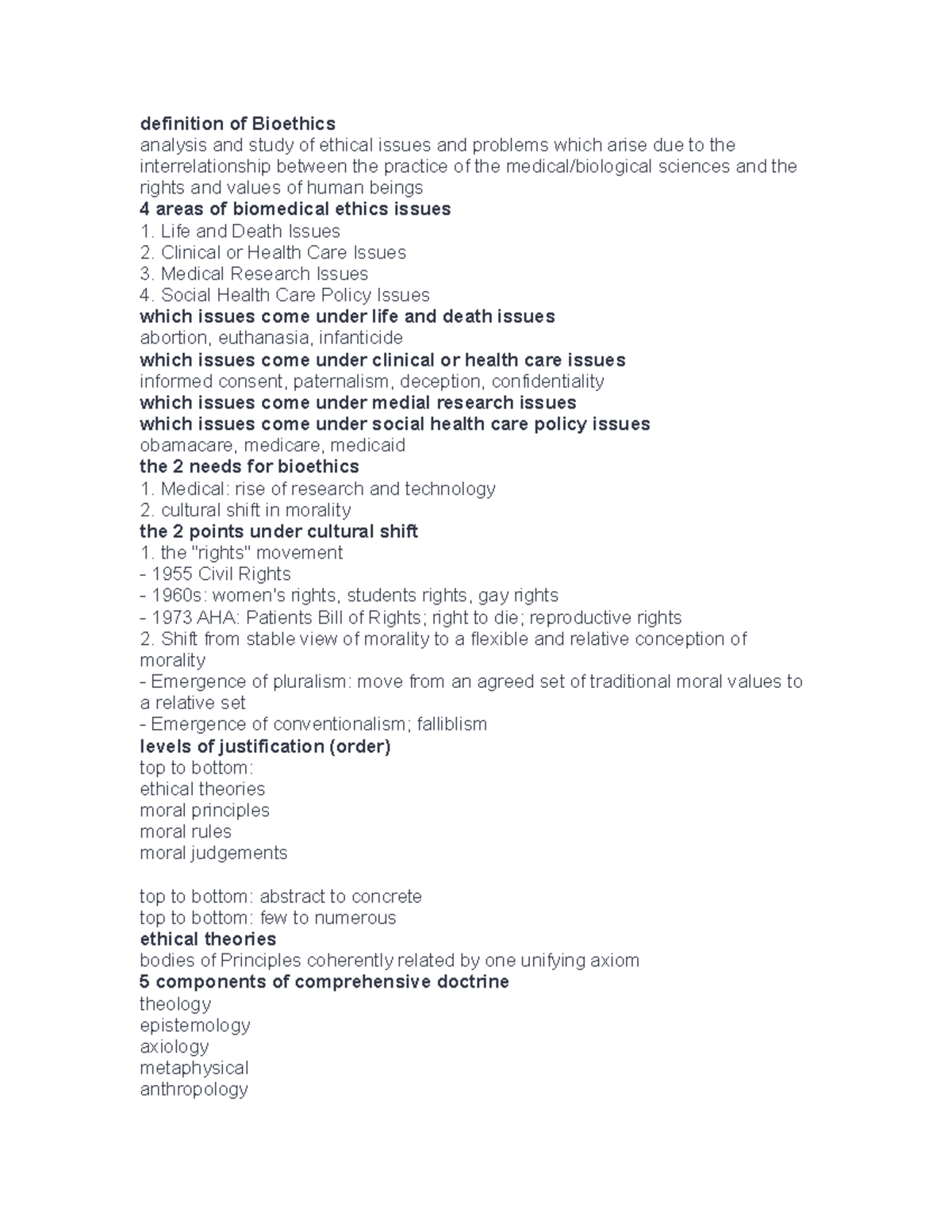 Definition of Bioethics - definition of Bioethics analysis and study of ...