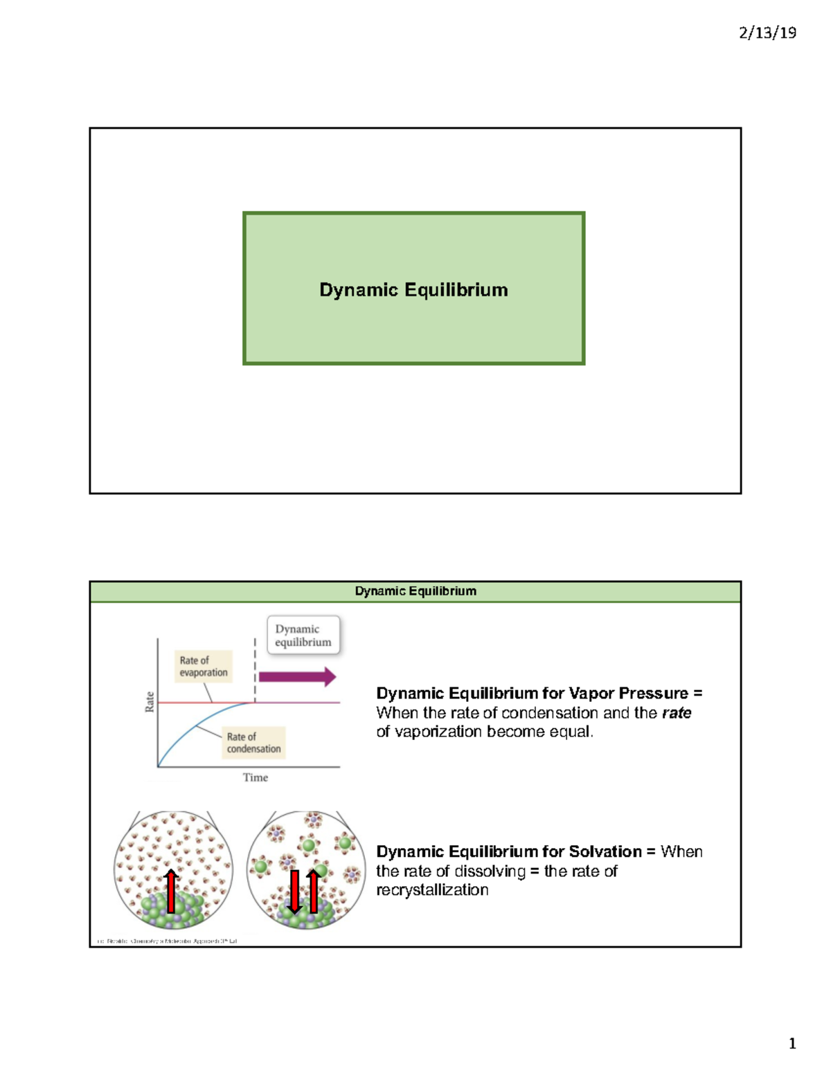 162Lecture 4 Equilibrium W19 - Dynamic Equilibrium Dynamic Equilibrium ...