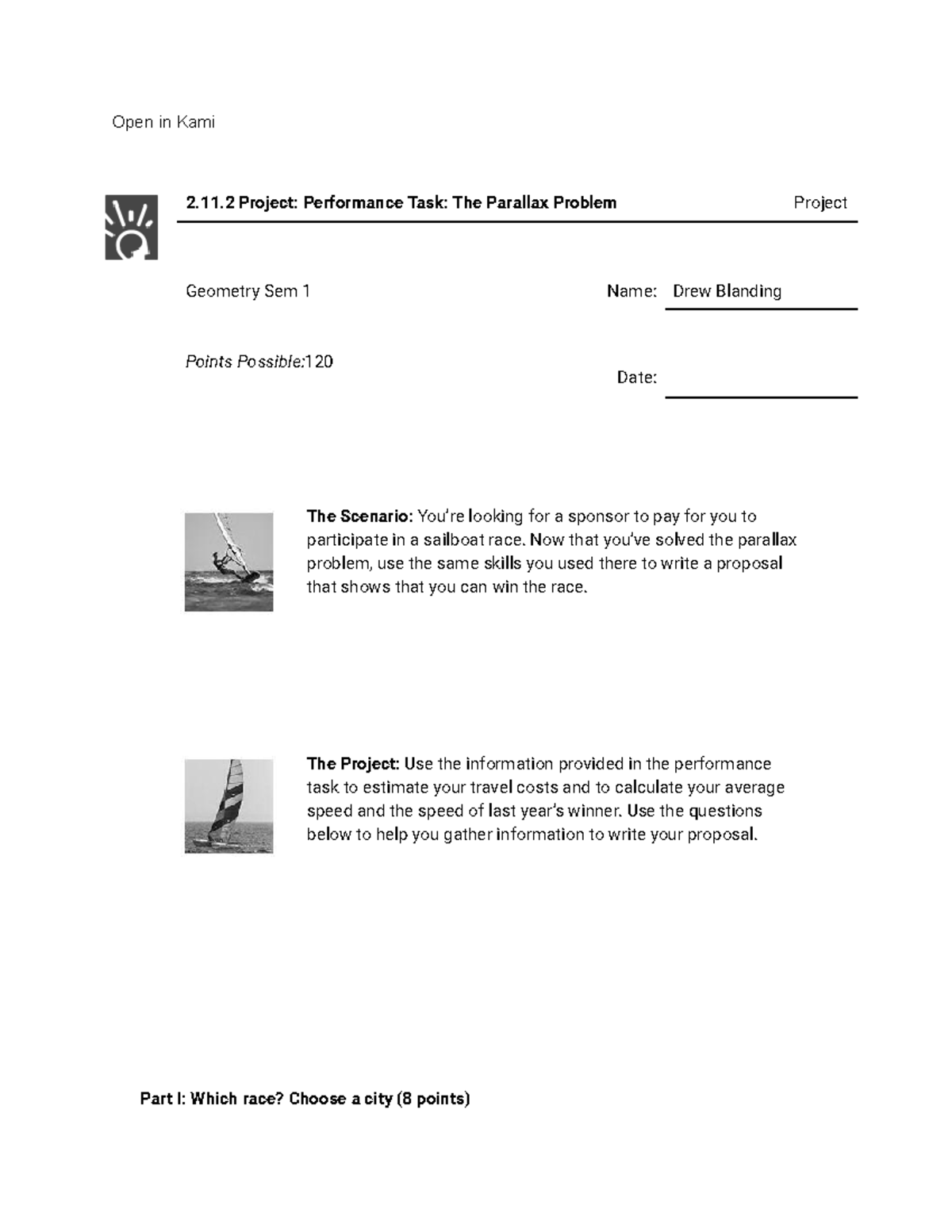 Kami Export - 2.11.2 Project - Open in Kami 2.11 Project: Performance Task: The Parallax Problem ...