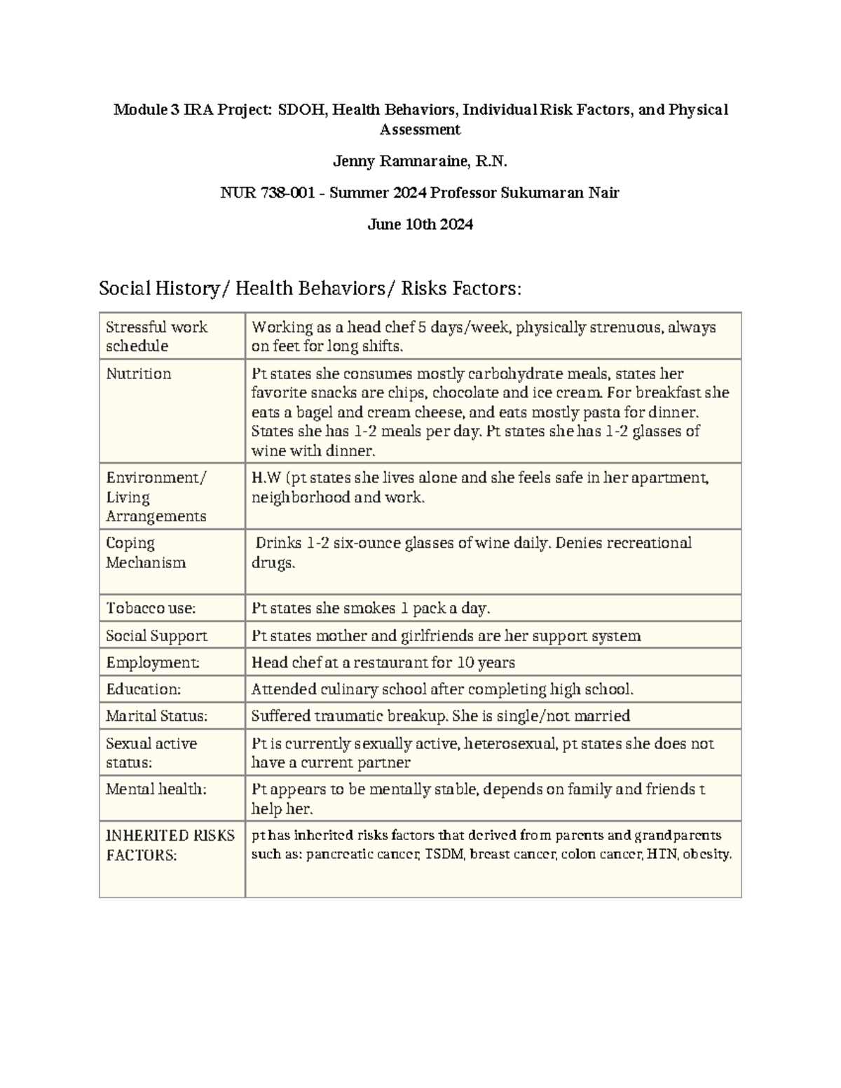 HP Module 3 IRA Project - Health Promotion Topics - Module 3 IRA ...