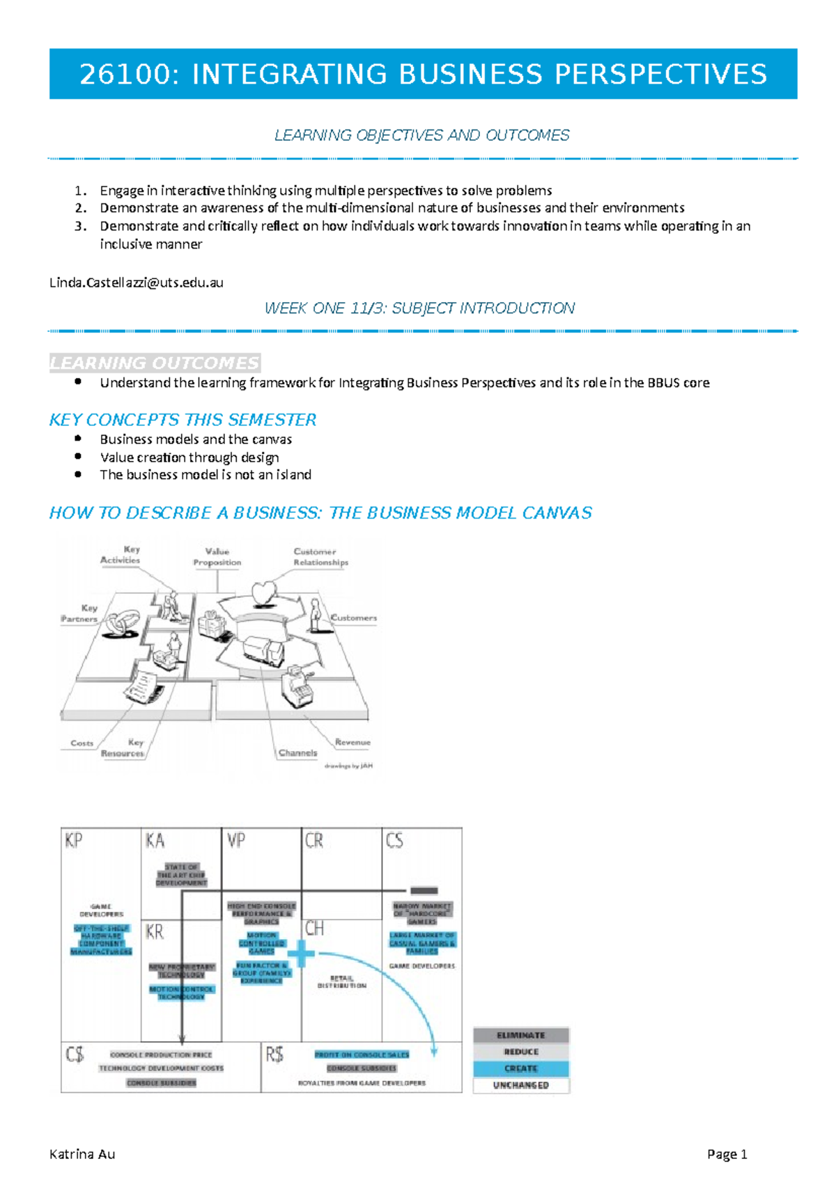 IBP Comprehensive Lecture Notes - 26100: INTEGRATING BUSINESS ...