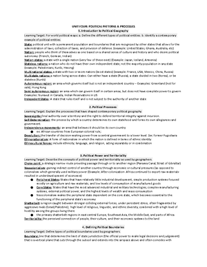 Chapter 1 APHG Notes - ★ 1 WHAT IS HUMAN GEOGRAPHY - exploring why ...