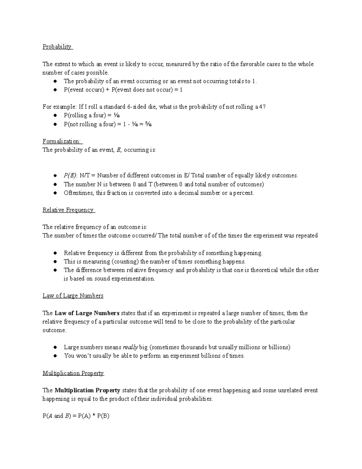 Probability - Probability The extent to which an event is likely to ...