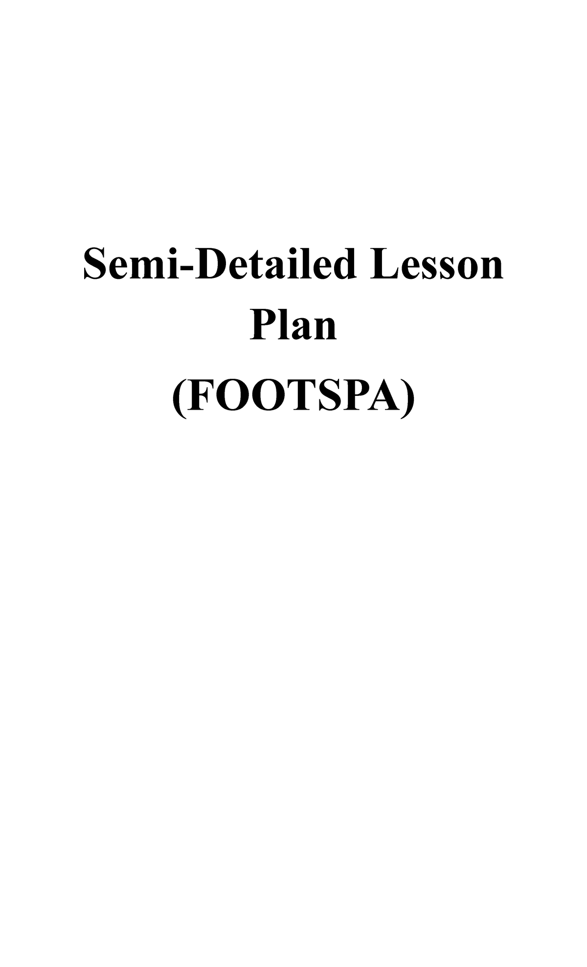Lesson Plan - Objectives At the end of the lesson, the students will be ...