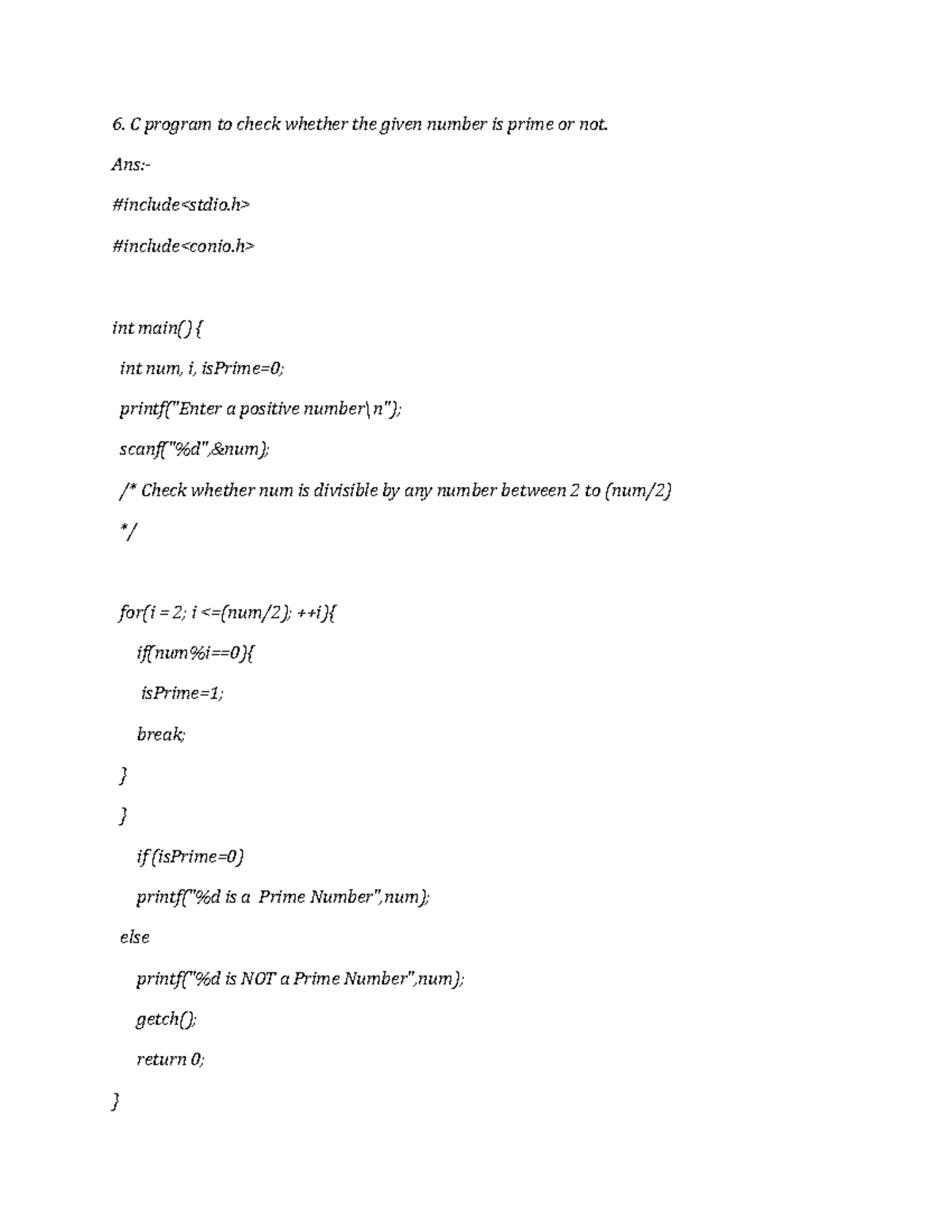Clab2 C Programming Lab Assignment C Program To Check Whether The 9682