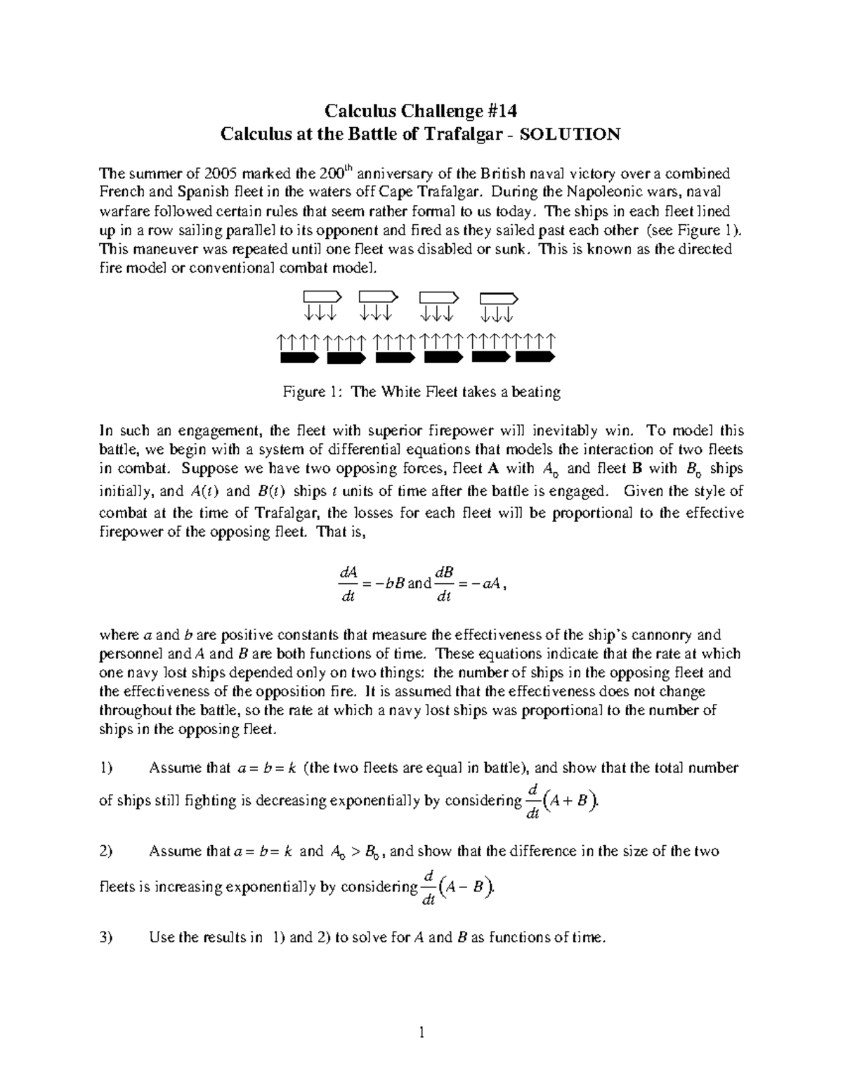Calculus Challenge #14 Solution - Calculus Challenge Calculus at the ...