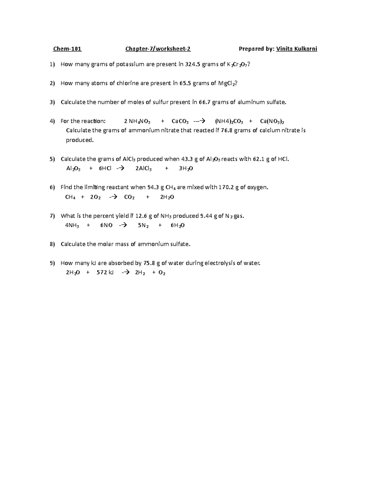 Chapter 7 Worksheet 2 Chem 101 Chapter 7 worksheet 2 Prepared By chapter-7-worksheet-2-chem-101-chapter-7-worksheet-2-prepared-by