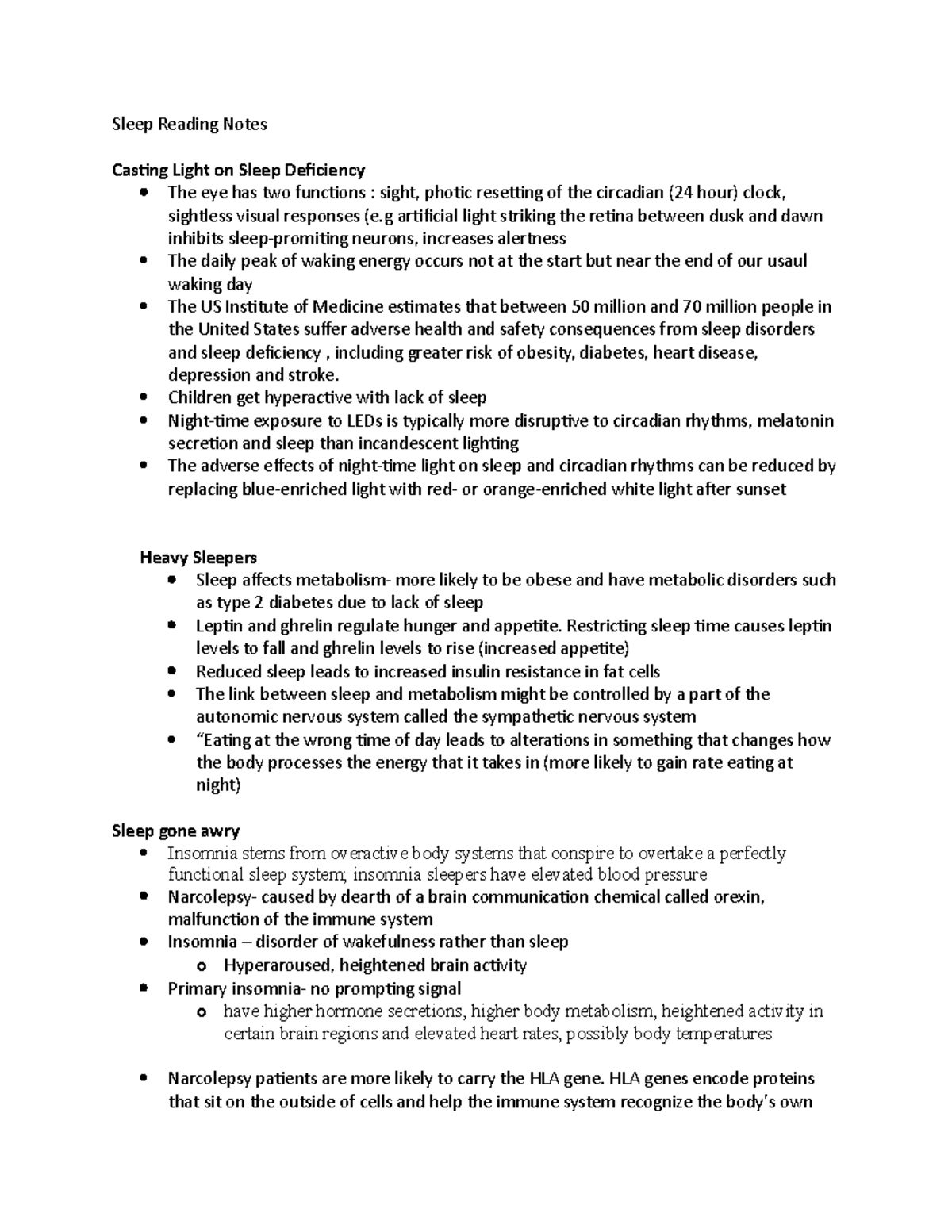 Sleep Reading Notes - Children get hyperactive with lack of sleep ...