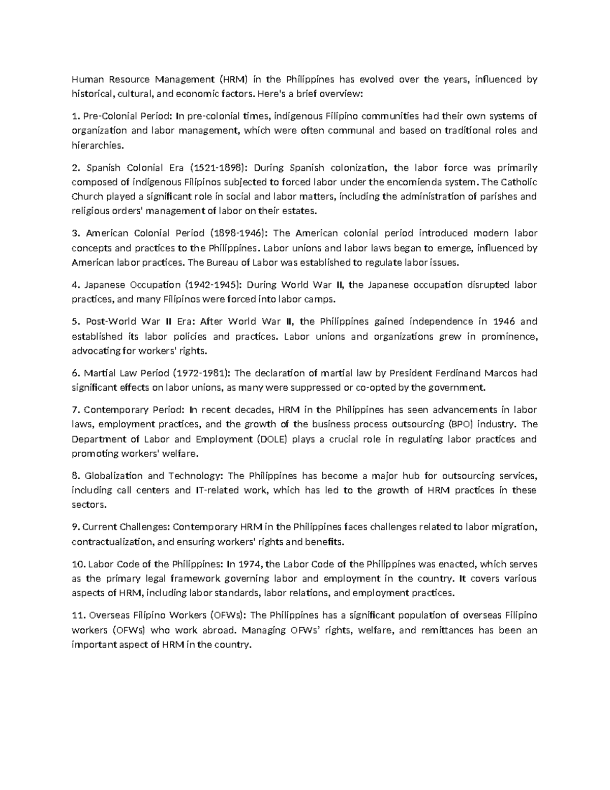 History of human resources management - Human Resource Management (HRM ...