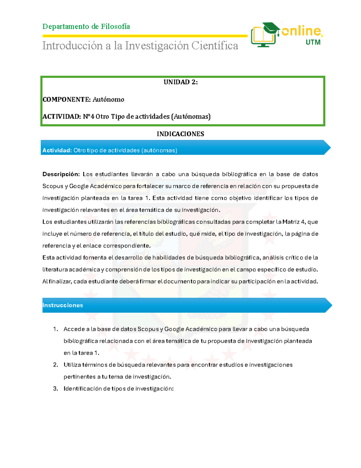 Indicaciones - gdgdfg - Departamento de Filosofía Introducción a la ...