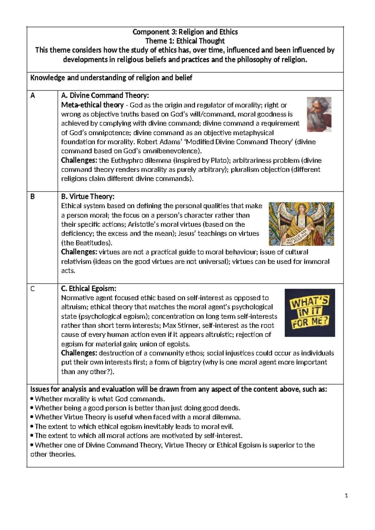 Booklet-1-ABC - booklet - Component 3: Religion and Ethics Theme 1 ...