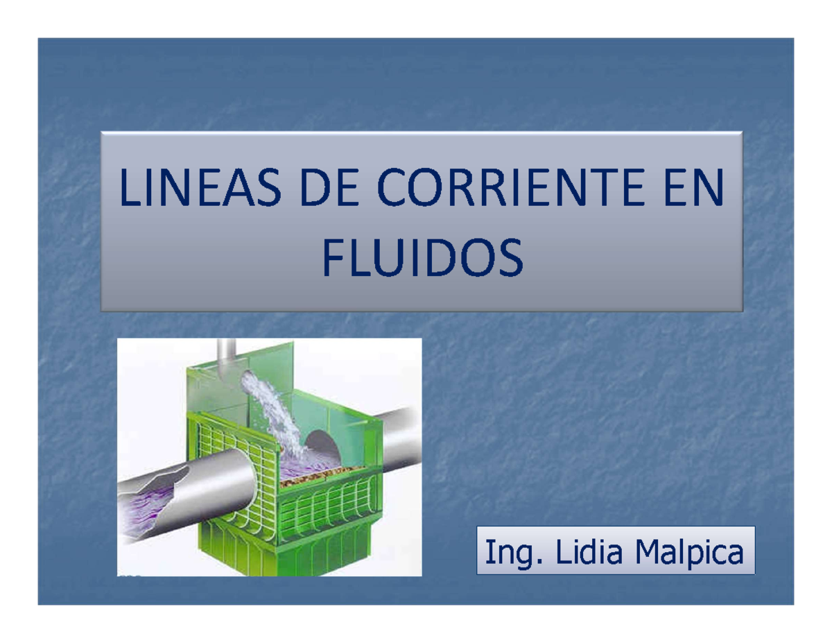 Semana 7 2020 II - REN - LINEAS DE CORRIENTE EN FLUIDOS Ing. Lidia ...