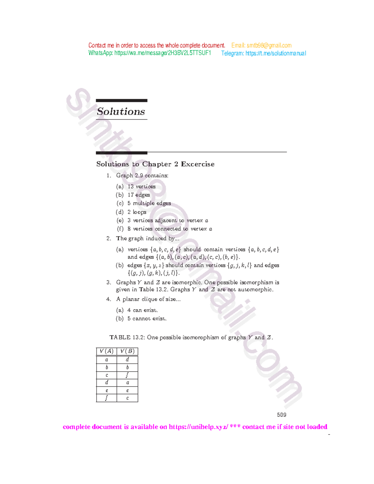 Solution Manual for Practical Graph Mining with R by Samatova & Hendrix - Solutions Solutions to ...