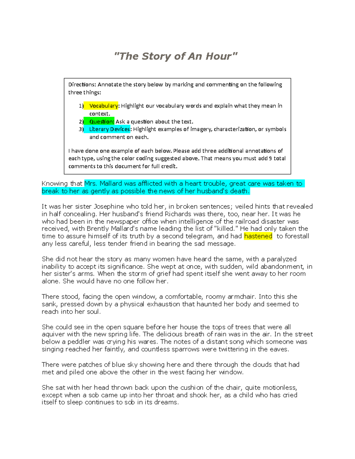 1._The_Story_of_An_Hour_-_Kate_Chopin.docx - "The Story of An Hour ...