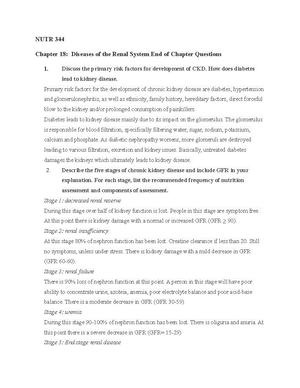 NUTR 344 chapter 3 homework - NUTR 344 April 8, 2021 Chapter 3 Homework Questions: 1. Describe ...