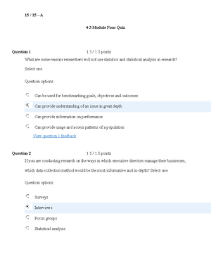Scs mod 4-0 quiz - scs mod 4-0 quiz - Question 1 0 / 0 points Why is ...