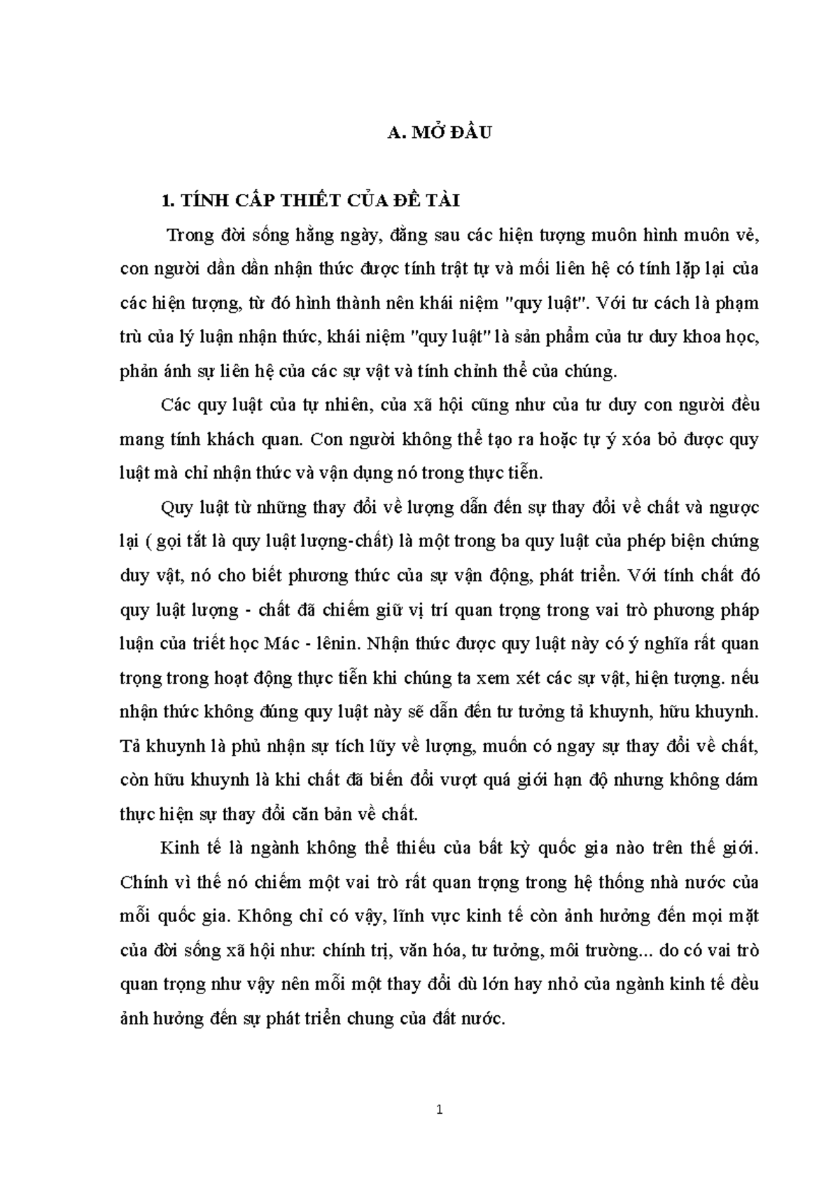 [123doc] - quy-luat-luong-chat-va-su-van-dung-vao-phat-trien-kinh-te-o-quang-binh - A. MỞ ĐẦU 1 ...