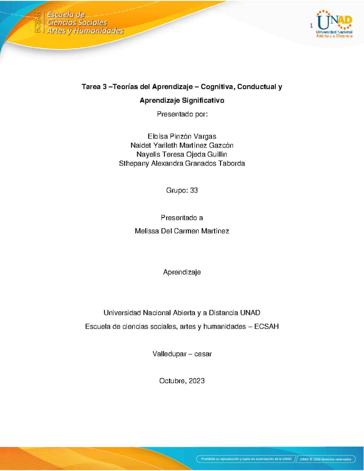 Tarea 3-Teorías del Aprendizaje - Tarea 3 – Teorías del Aprendizaje ...
