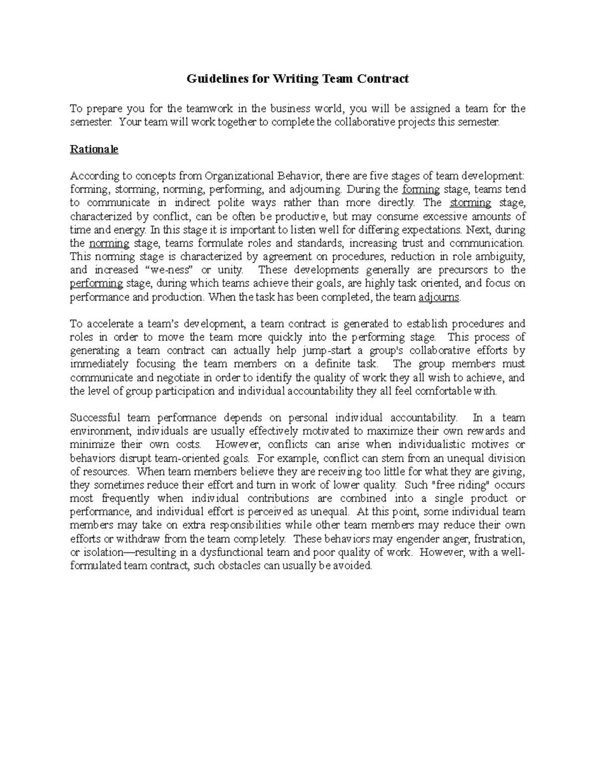 Team Contract Group 4 - quite helpful and good scoring - Guidelines for ...