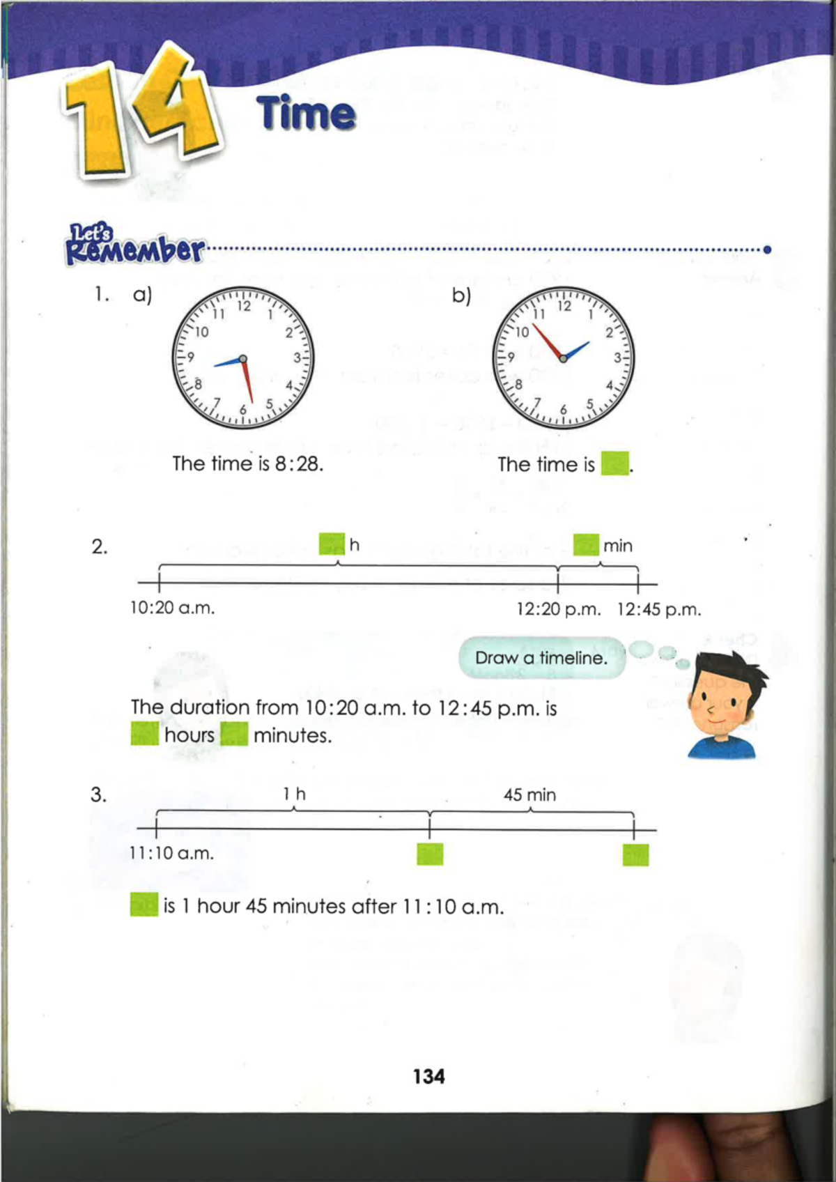 Chapter 14 - Time - Grade 5 time - Time Remember 1. a) b) 11 10 2 10 2 ...