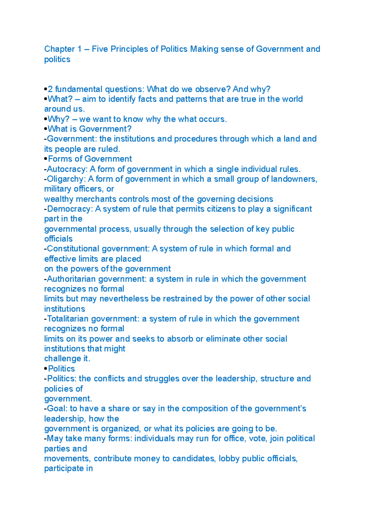 Chapter 1 - Summary Keeping the Republic Power and Citizenship in ...